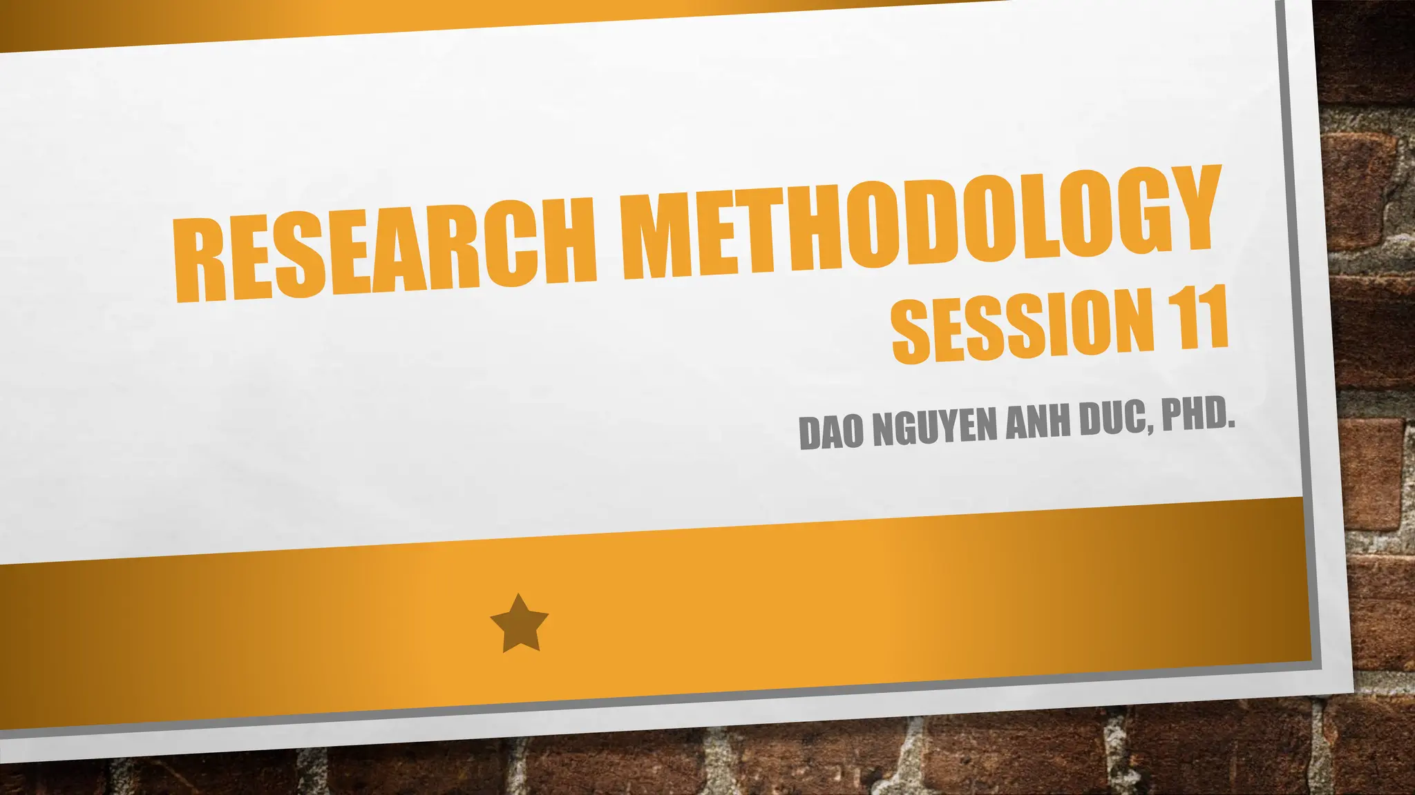 SESSION 11: How to create Questionare in a Research | PPT