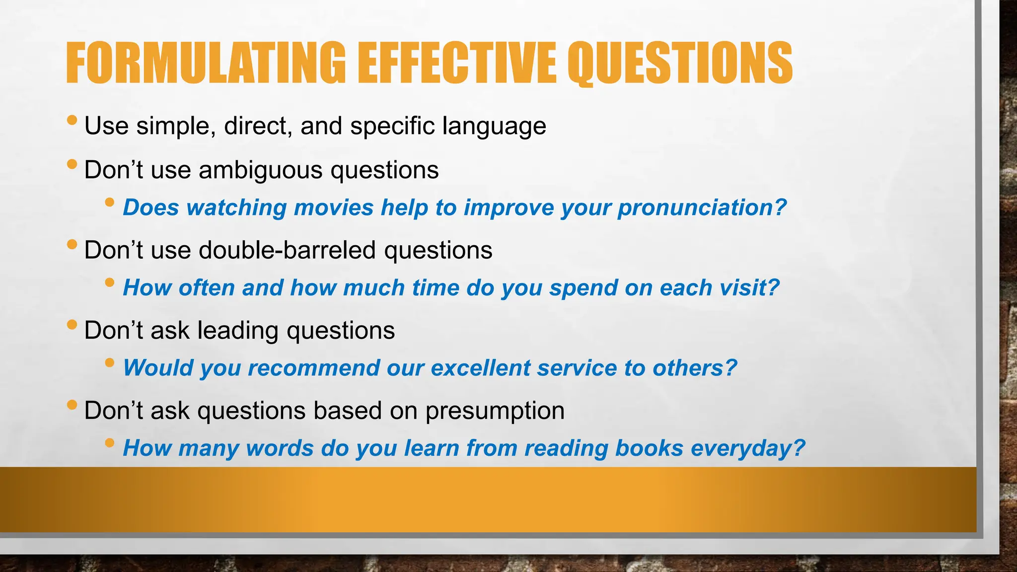 SESSION 11: How to create Questionare in a Research | PPT