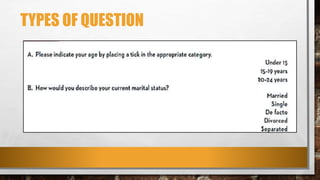 SESSION 11: How to create Questionare in a Research | PPT