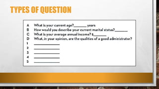 SESSION 11: How to create Questionare in a Research | PPT