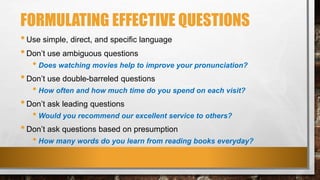 SESSION 11: How to create Questionare in a Research | PPT