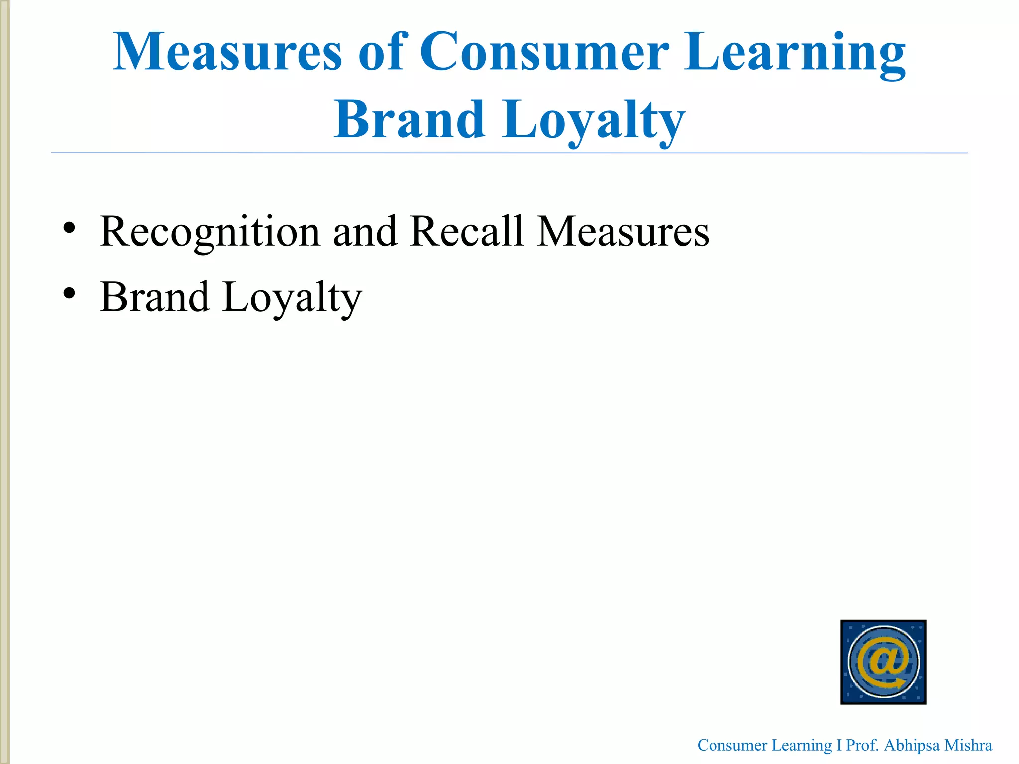 Consumer Learning | PPT