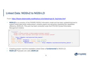 Data Modeling with NGSI, NGSI-LD | PDF
