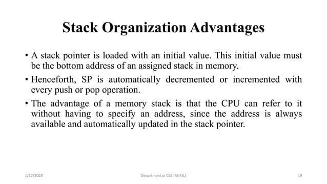 CS304PC:Computer Organization and Architecture Session 11 general ...
