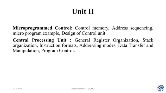 CS304PC:Computer Organization and Architecture Session 11 general ...