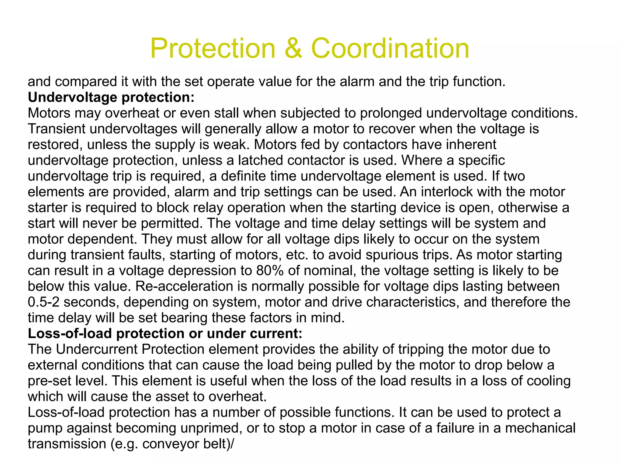 Motor protection | ODP