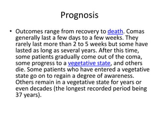 SESSION 12. COMA final.ppt | Brain and Nervous System Disorders ...