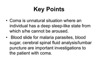 SESSION 12. COMA final.ppt | Brain and Nervous System Disorders ...