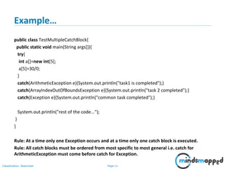Exception Handling - Part 1 | PPT
