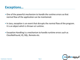 Exception Handling - Part 1 | PPT