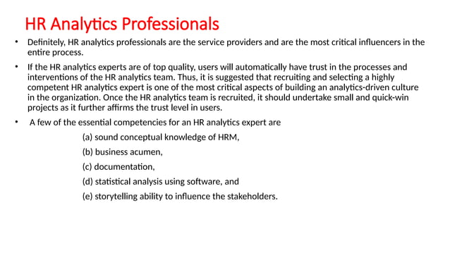 Introduction to HR Analytics Presentation | PPTX | Internet | Computing
