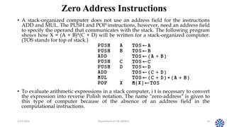 CS304PC:Computer Organization and Architecture Session 12 Instruction ...