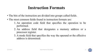 CS304PC:Computer Organization and Architecture Session 12 Instruction Format.pptx