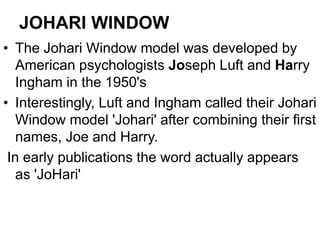 Session 12 johari_window | PPT
