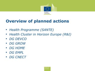 European Commission support actions for laboratory preparedness | PPT