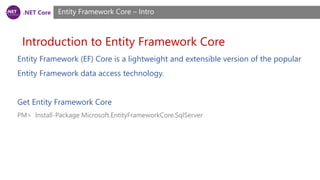 .NET Core, ASP.NET Core Course, Session 13 | PPT