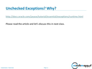 Exception Handling - Continued | PPT