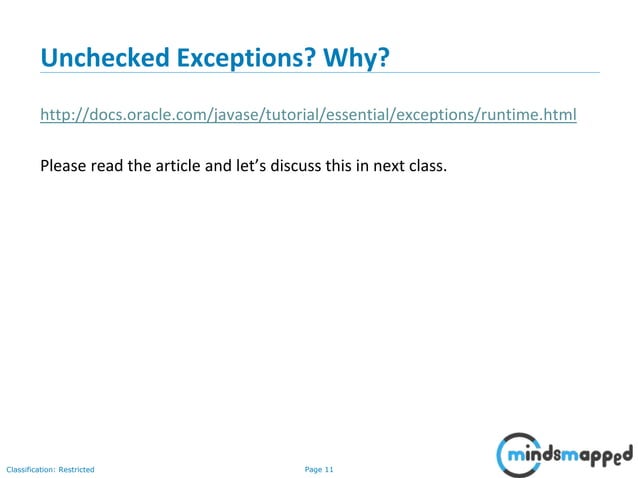 Exception Handling - Continued | PPT