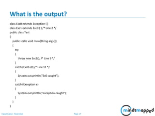 Exception Handling - Continued | PPT