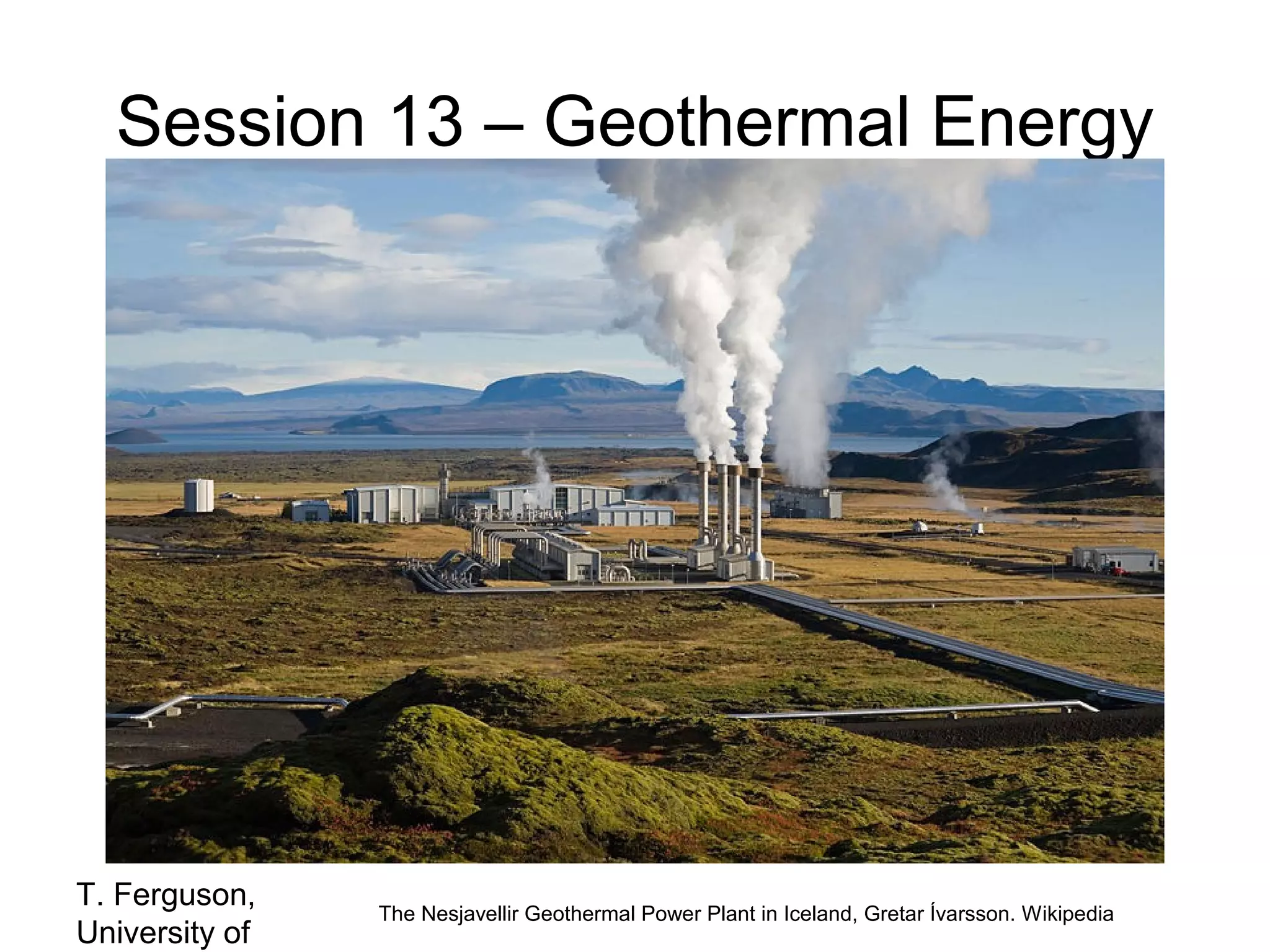 Session 13 geothermal energy | PPT