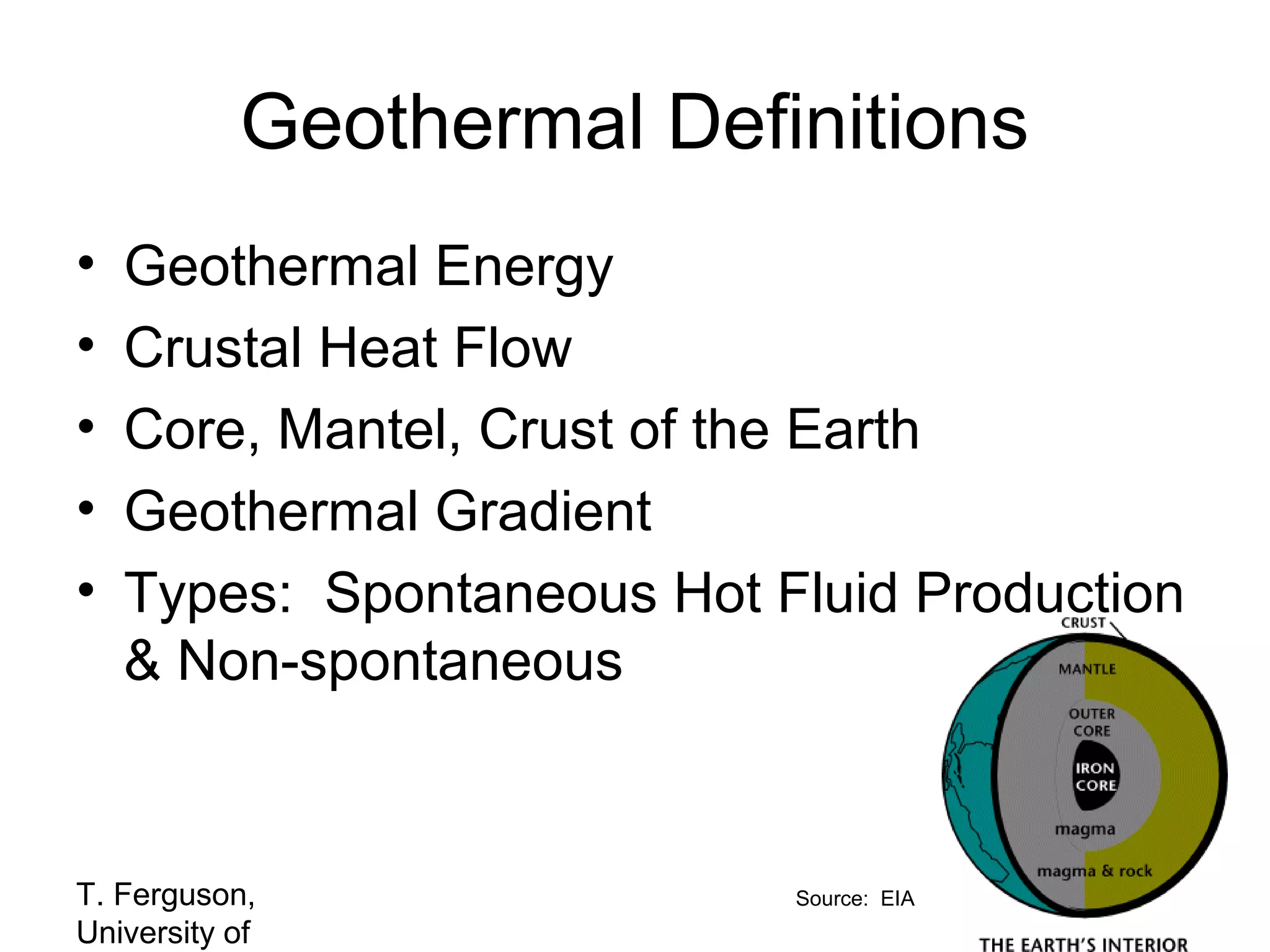 Session 13 geothermal energy | PPT