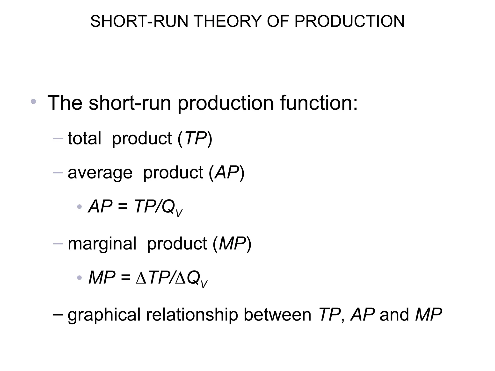 Theory Of Production... What is production | PPT