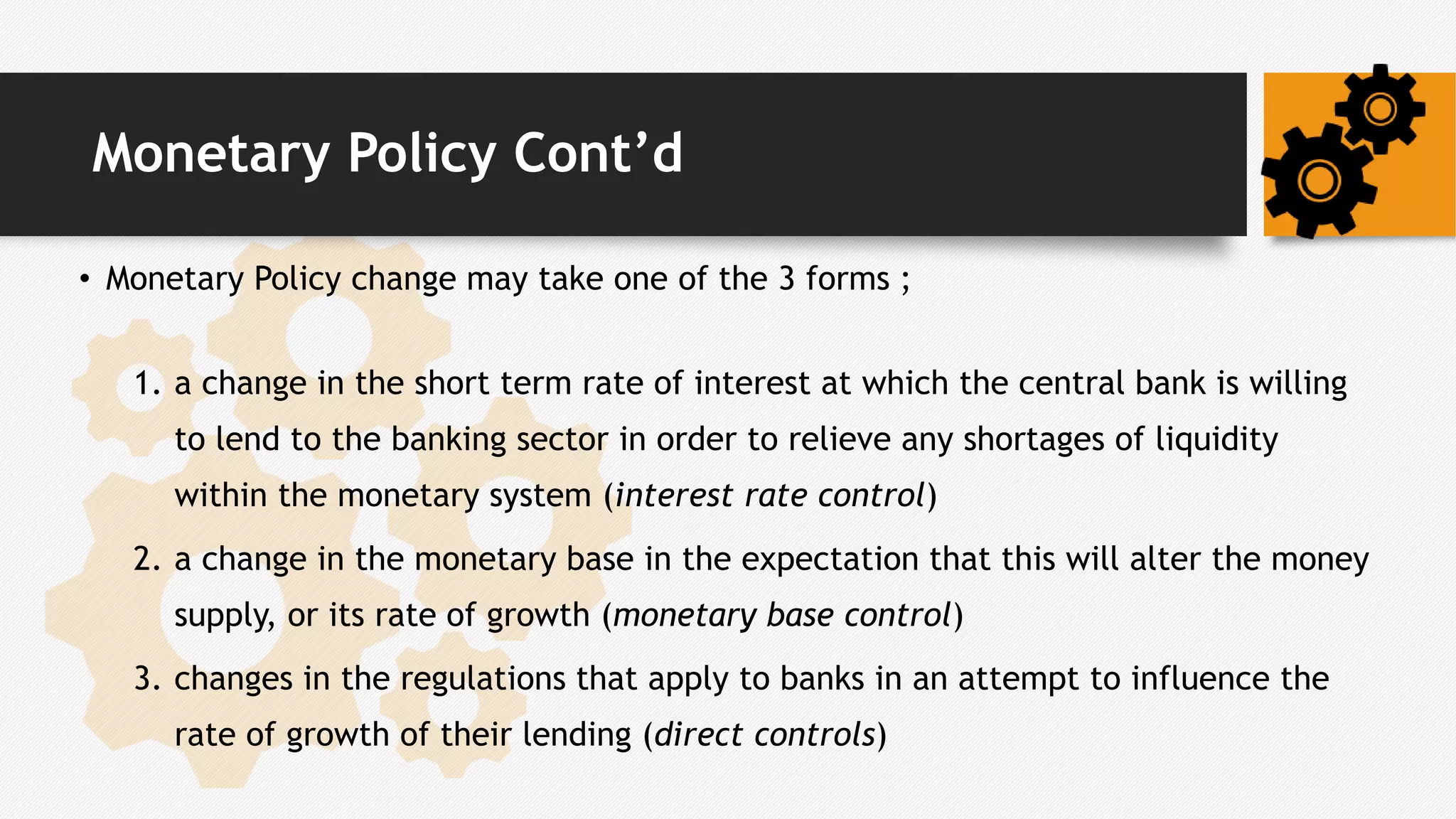 Transmission Mechanism of Monetary Policy | PPTX