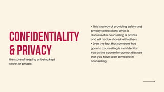 Session 14 and 15 in basic counselling | PDF