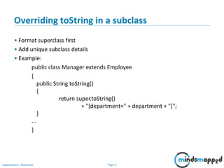 Session 14 - Object Class | PPT