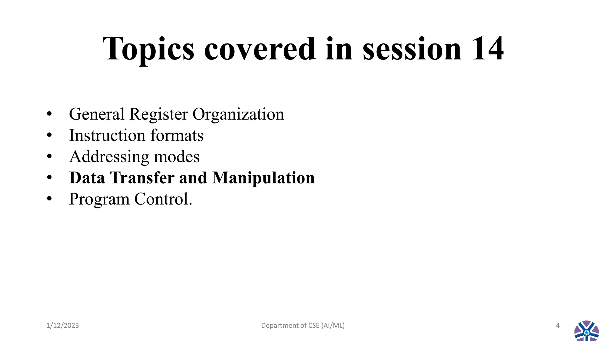 CS304PC:Computer Organization and Architecture Session 14 data transfer and manipulation .pptx