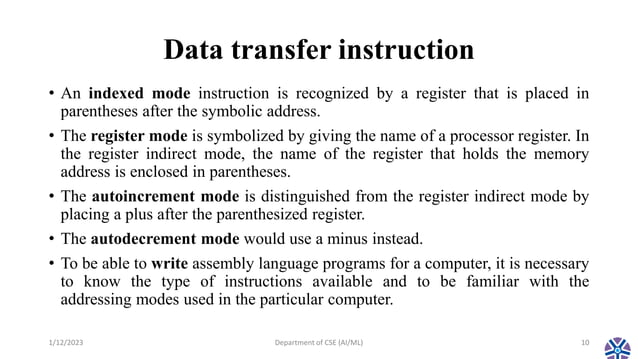 CS304PC:Computer Organization and Architecture Session 14 data transfer and manipulation .pptx