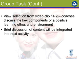 Session 14 Powerpoint creating a positive learning environment | PPT