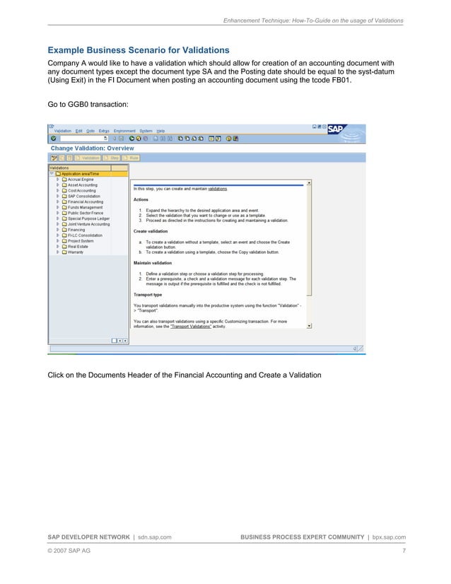 Session 14 validation_steps_sap | PDF