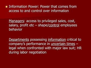 Session 15-16 POWER AND POLITICS.ppt