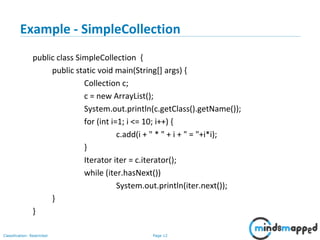 Collections - Array List | PPSX | Programming Languages | Computing