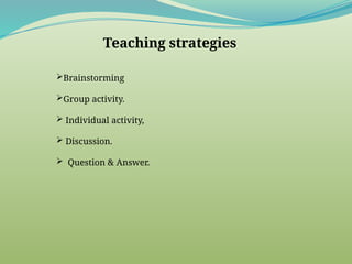 Role-playing while teaching in classroom (Instructions) | PPTX