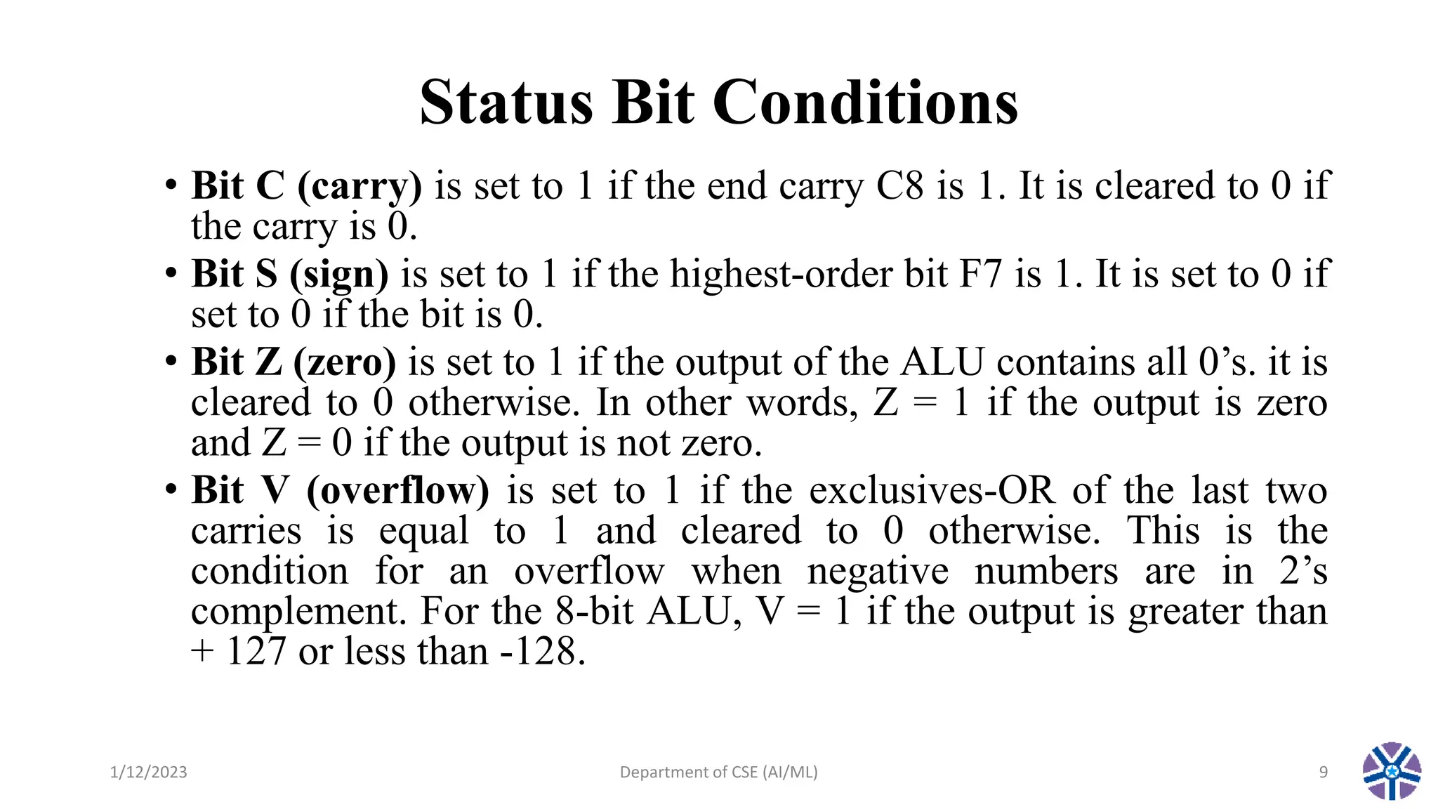CS304PC:Computer Organization and Architecture Session 15 program control.pptx | Operating ...