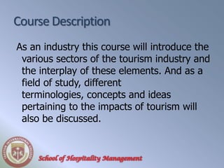 TSM/ TOURISM 101 session1 | PPT