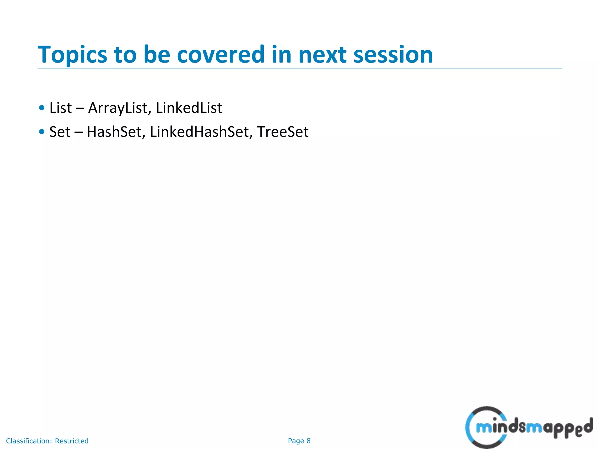 Collections - Sorting, Comparing Basics | PPSX | Programming Languages | Computing