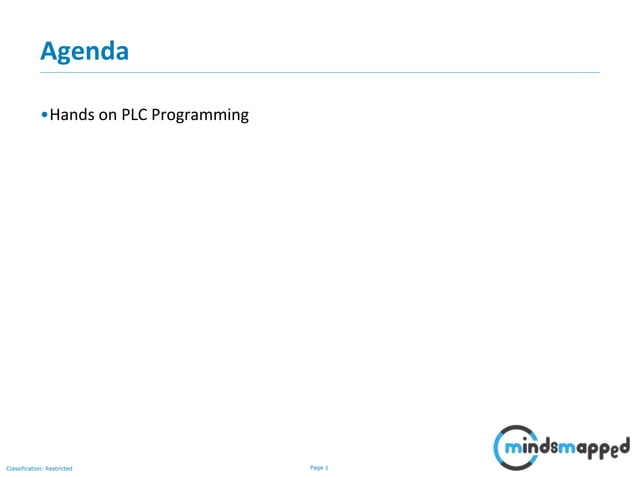 Session 16 - Handson PLC Programming - Slides | PPT