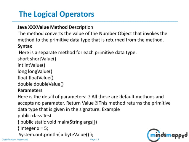 Overview of Java | PPTX | Programming Languages | Computing