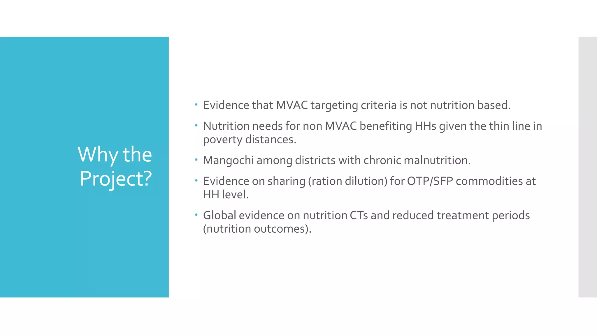 Nutrition Cash for Households with Malnourished Children in Mangochi ...