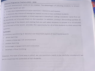 Questioning techniques in classroom while teaching | PPTX