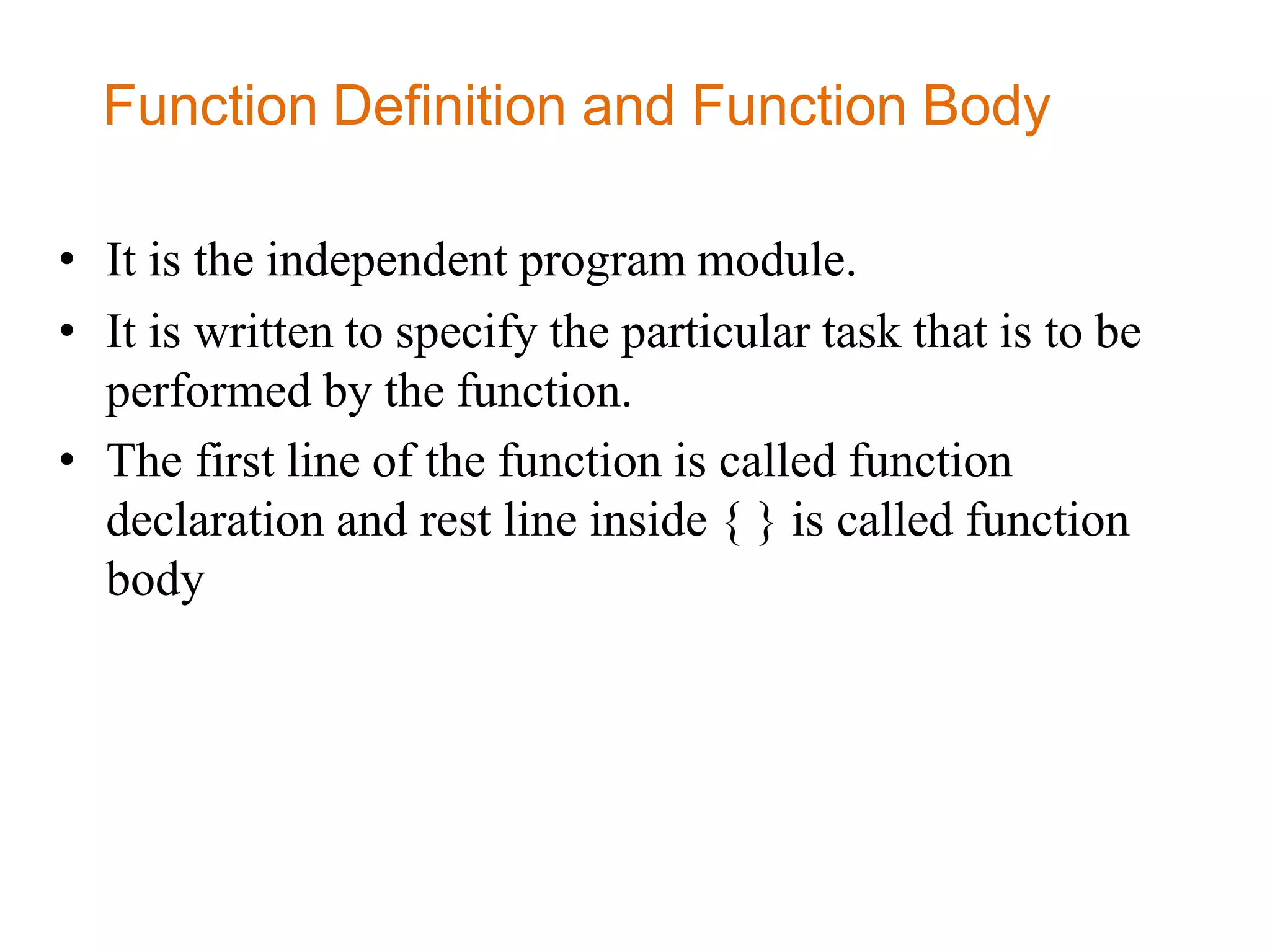 Functions | PPTX