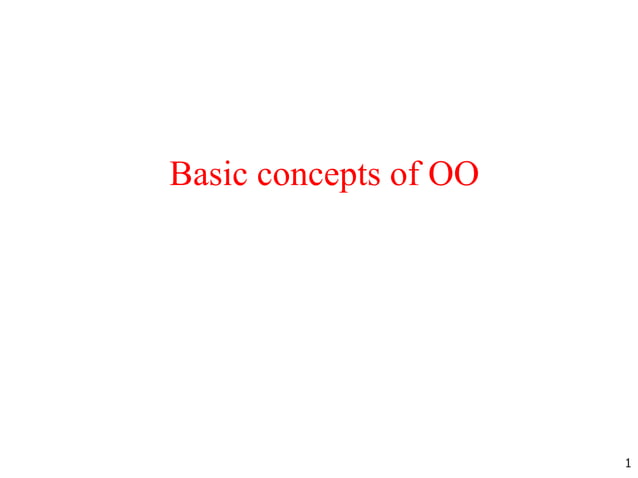 Introduction To Java Object Oiented Concepts And Basic Terminologies Ppt