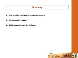 CAPAD family farm monitoring system | PPT