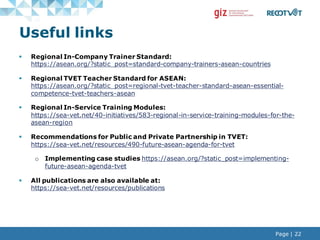 Perspective of Germany’s TVET Model towards quality of apprentices | PPT