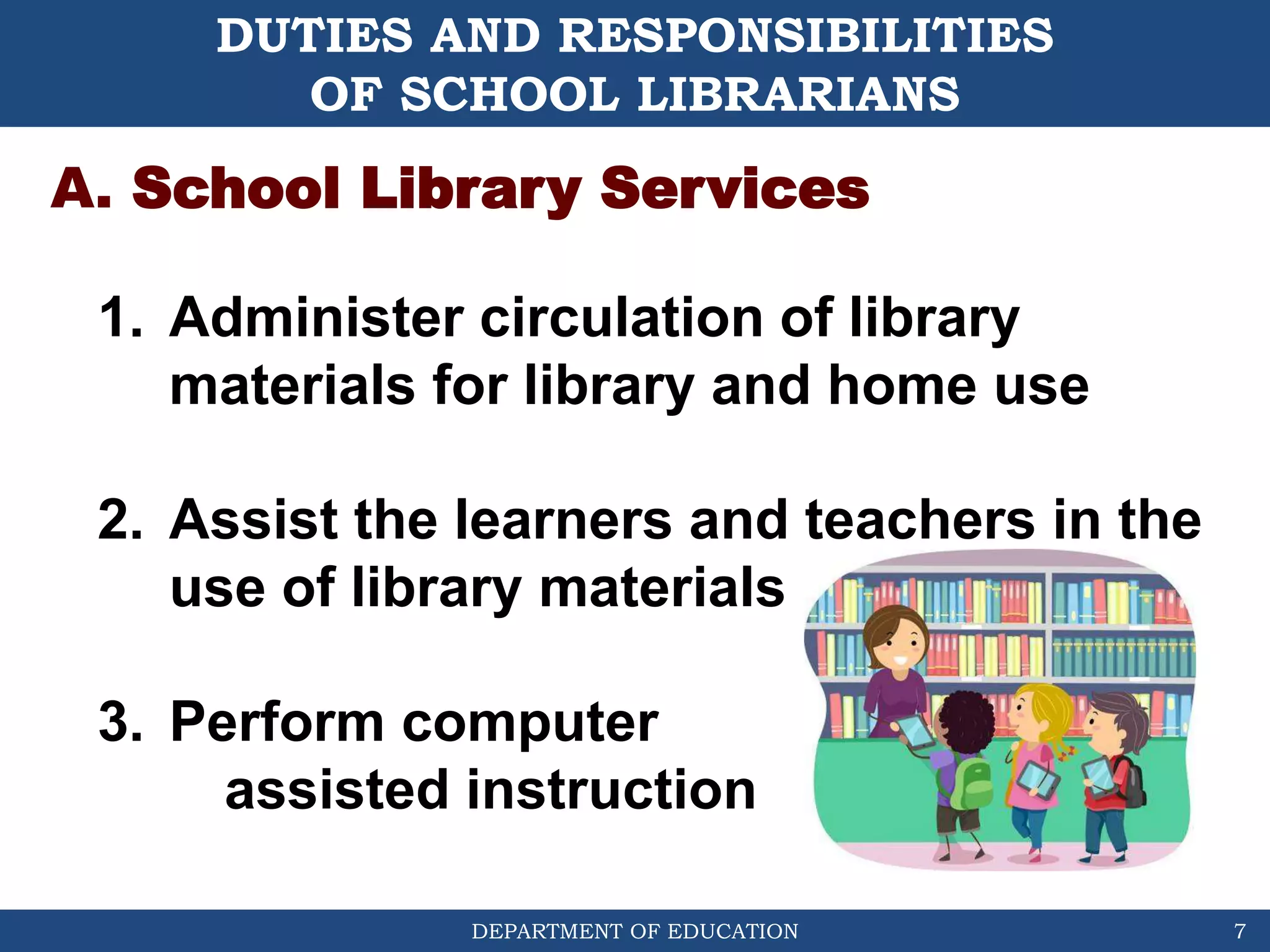 Session 1 Duties and Responsibilities of a school librarian.pptx