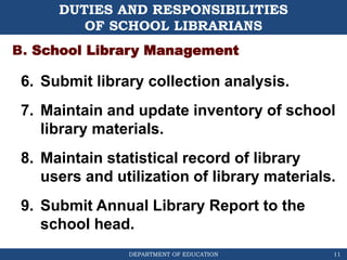 Session 1 Duties and Responsibilities of a school librarian.pptx