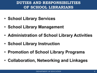 Session 1 Duties and Responsibilities of a school librarian.pptx